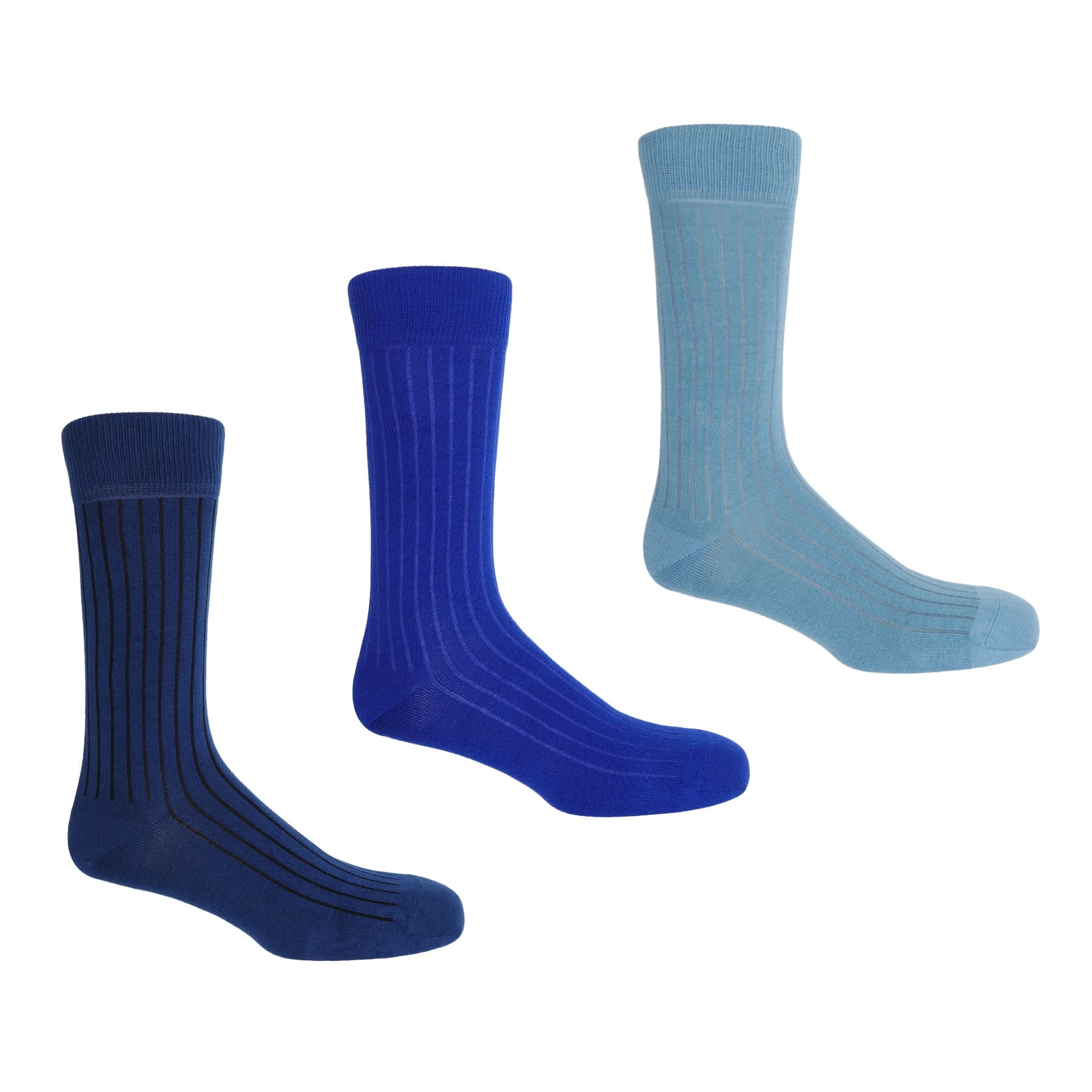 3 Pack Essential Men's Socks - Azure – Peper Harow