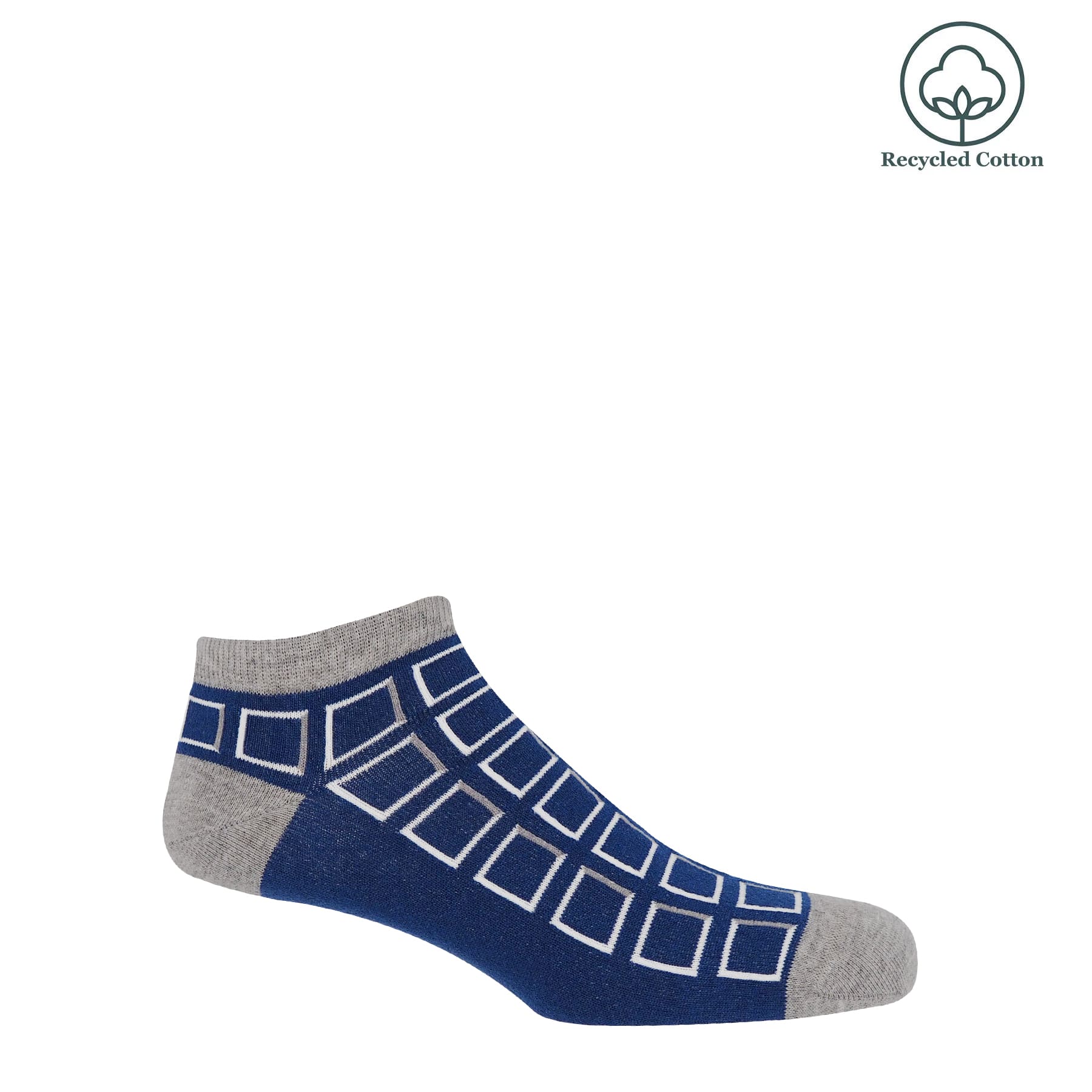 Cube Men's Trainer Socks - Blue – Peper Harow
