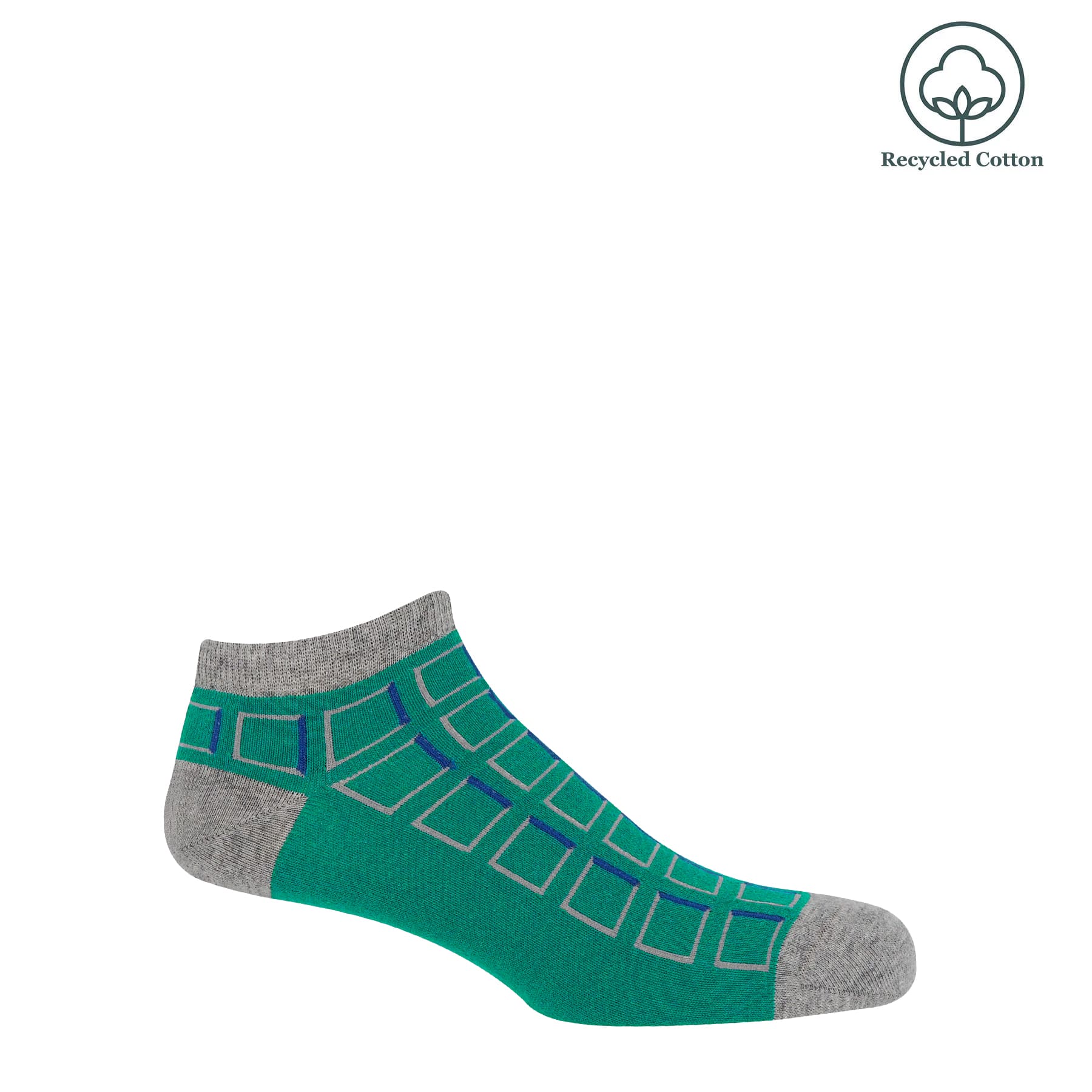 Cube Men's Trainer Socks - Teal – Peper Harow
