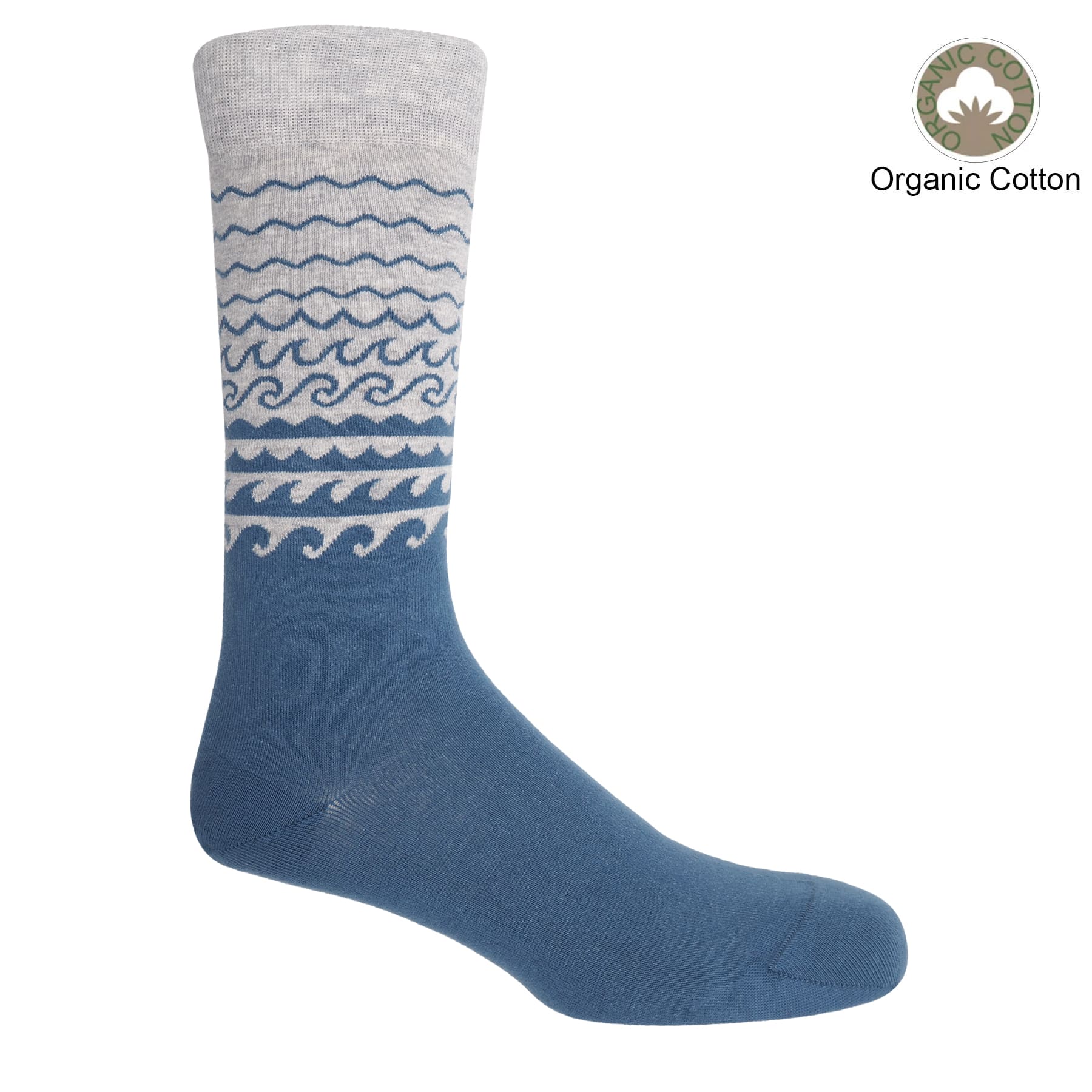 Wave Men's Socks - Blue – Peper Harow