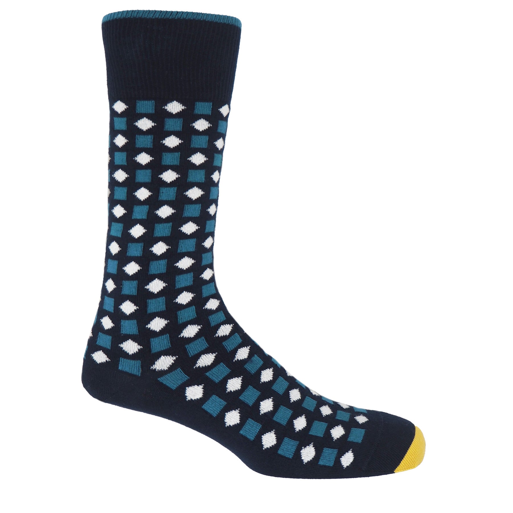 Diamonds Men's Socks - Navy – Peper Harow